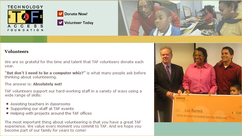 Technology Access Foundation — great idea!