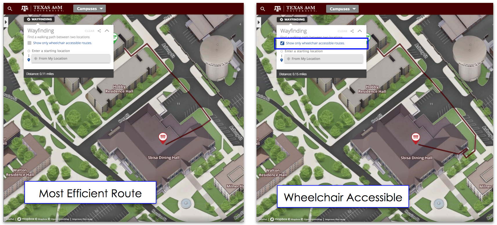 System makes wheelchair friendly campus routes easy to find and follow ...